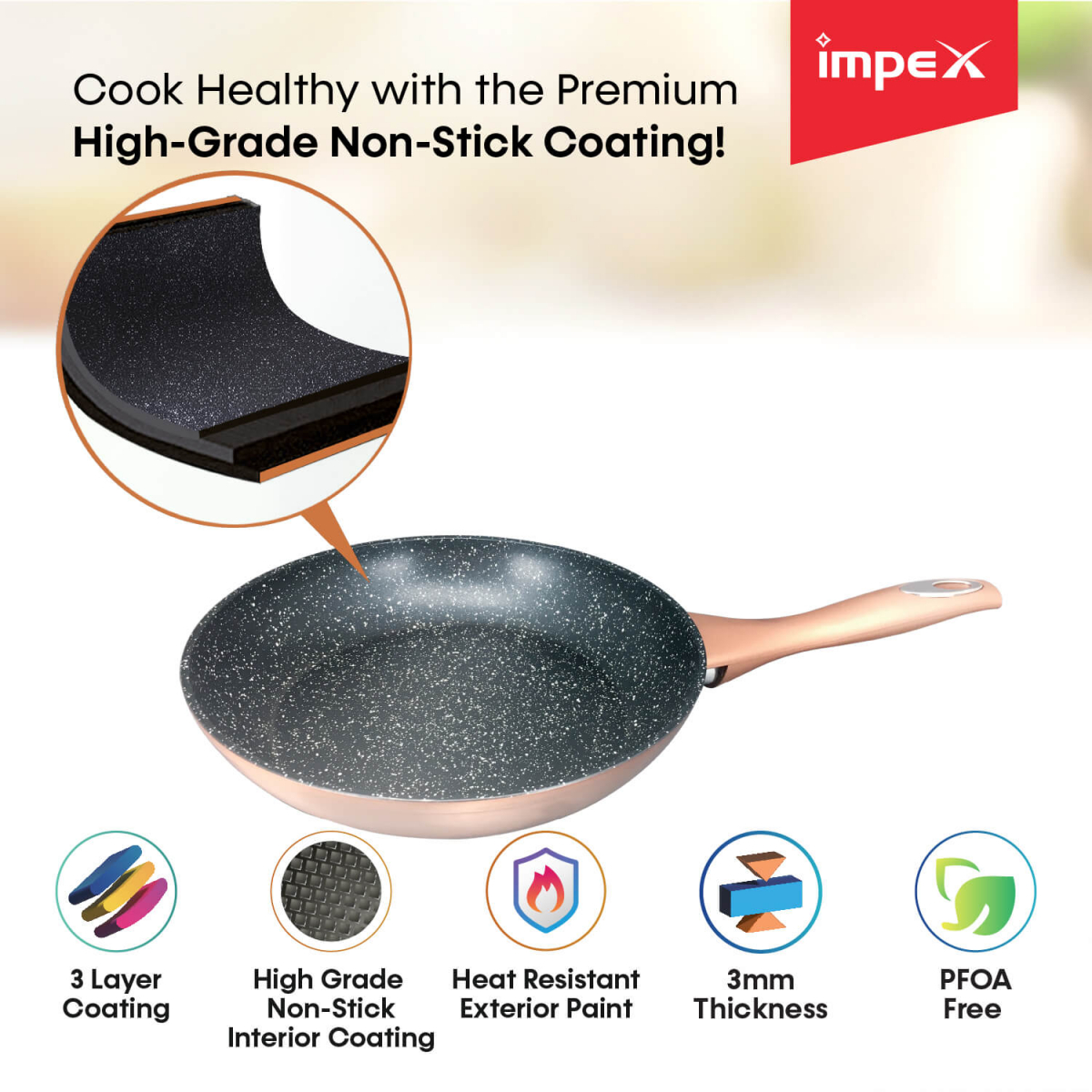 Impex GEM 2655 | Forged Aluminium Frypan