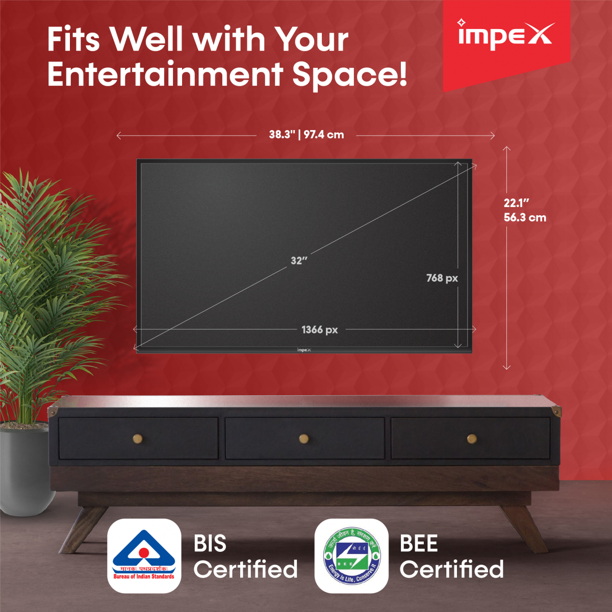 Impex Gloria 32 AY20 | 32" HD LED TV