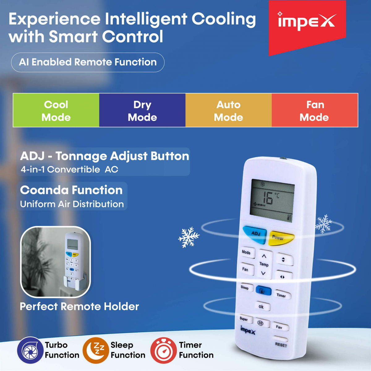 Impex i10RE | 1 Ton Room AC | Split Air Conditioners