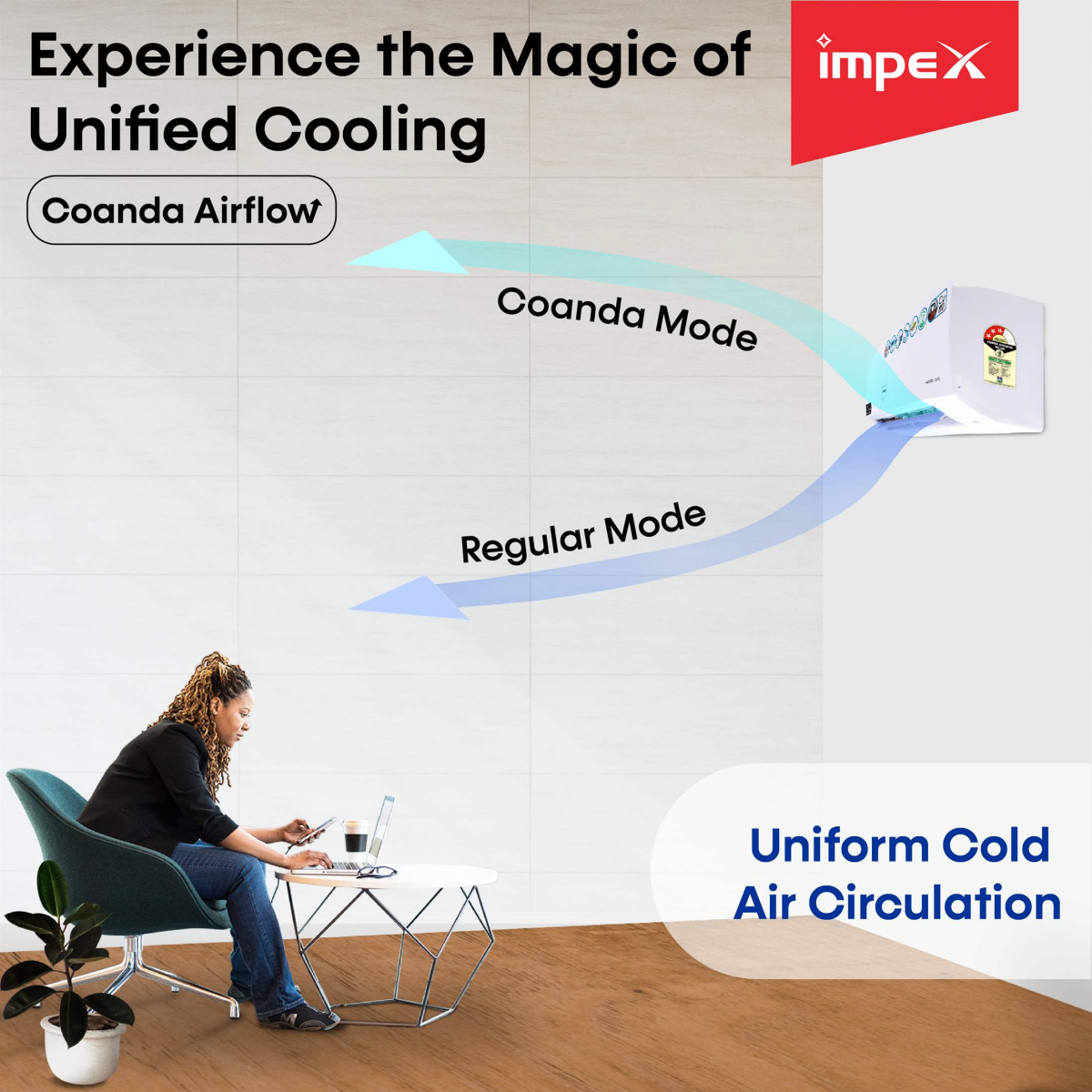 Impex i10RE | 1 Ton Room AC | Split Air Conditioners